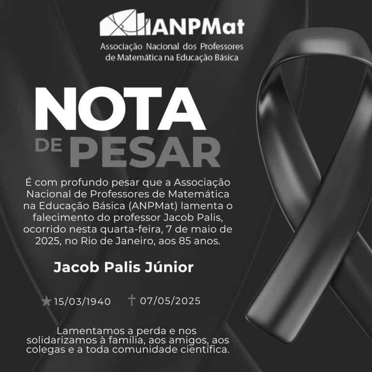 Nota de pesar: Jacob Palis – ANPMat
